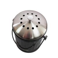 China Kitchen Compost Bin Stainless Steel Odorless Countertop Compost Pail for sale