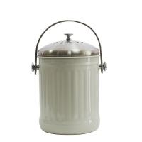 China Kitchen Compost Bin for Counter or Under Sink Small Metal Indoor Home Apartment Eco Compost Pail for sale