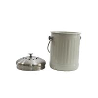 China Kitchen Compost Bin for Counter or Under Sink Small Metal Indoor Home Apartment Eco Compost Pail for sale