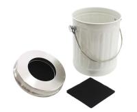 China Kitchen Compost Bin for Counter or Under Sink Small Metal Indoor Home Apartment Eco Compost Pail for sale