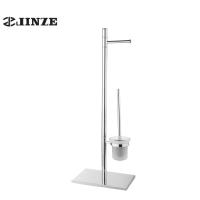 China bathroom standing towel rack holder towel bar and toilet paper holder set for sale