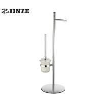 China bathroom standing towel rack holder towel bar and toilet paper holder set for sale