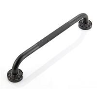 China black Anti-slip Bathroom Safety Stainless Steel Grab Bar Elderly Bathtub Handrail Metal Safety Handle Bars WC Grab Rail for sale