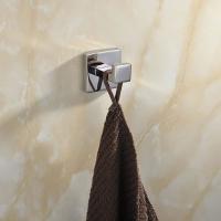 China Bathroom Accessories Wall Mounted SUS304 Chrome Stainless Steel Towel Robe racks for sale