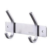 China Stainless Steel wall hanging robe hook Bathroom Wall Mounted Clothes Robe Towel coat hook rack for sale