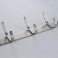 China Stainless Steel wall hanging robe hook Bathroom Wall Mounted Clothes Robe Towel coat hook rack for sale