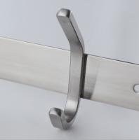China Stainless Steel wall hanging robe hook Bathroom Wall Mounted Clothes Robe Towel coat hook rack for sale