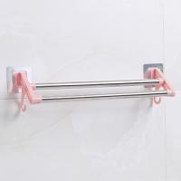 China Perforation-Free Stainless Steel Wall Rowel Rack Bathroom Towel Rack for sale