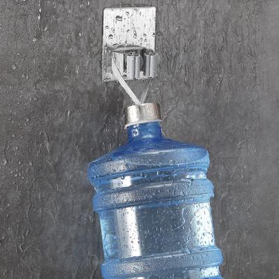China 304 stainless steel Mop Handle Holder Wall mount Household Mop Handle Holder Reusable Tool Gripper for sale
