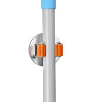 China Custom Broom Holder and Mop Handles Organizer stainless steel Mop Broom Holder silicone Mop Handle Holder for sale