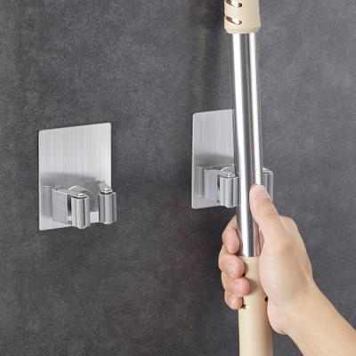 China stainless steel Mop Handle Holder Household Mop Handle Holder Reusable Tool Gripper Mop Broom Holder for sale