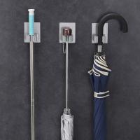 China stainless steel Mop Handle Holder Household Mop Handle Holder Reusable Tool Gripper Mop Broom Holder for sale