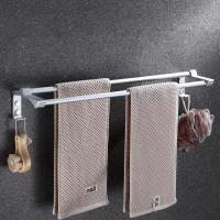 China Modern Design Decor Stainless Steel Black Wall Mount Towel Rack Toilet Holder Bathroom Accessories Set Organizer for sale