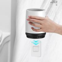 China Factory supply Bathroom accessories cleaning household handheld white silicone toilet brush and holder for sale