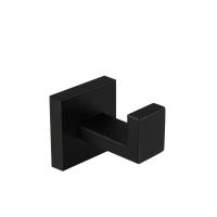 China black Bath Accessories Toilet Brush Holder Stainless Steel Wall Mounted Paper Dispenser Six-piece Set hook for sale