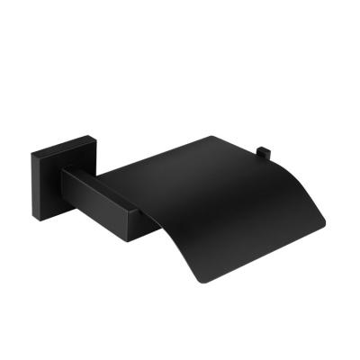 China black Bathroom Accessories Toilet Brush Holder Stainless Steel Wall Mounted Paper Dispenser for sale