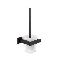 China black Bathroom Accessories Toilet Brush Holder Stainless Steel Wall Mounted Paper Dispenser for sale
