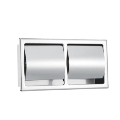 China Hotel bathroom accessories Wall Mounted Double toilet tissue roll holder Wall Mounted Double Toilet Tissue Paper Dispens for sale