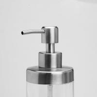 China 350ml stainless steel and glass liquid soap dispensers Kitchen Sink and Bathroom Soap Dispenser for sale