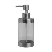 China 350ml stainless steel and glass liquid soap dispensers Kitchen Sink and Bathroom Soap Dispenser for sale