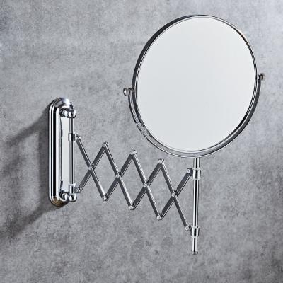 China 6 INCH Decorative Wall Adjustable Mirror Folding Bathroom Mirror Telescopic Double Side Mirror for sale