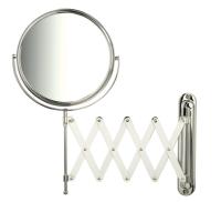 China 6 INCH Decorative Wall Adjustable Mirror Folding Bathroom Mirror Telescopic Double Side Mirror for sale