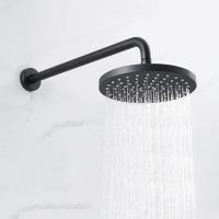 China Kingze ceiling shower mixer set bathroom black in wall mounted faucet column rainfall mixer bar shower heads for sale