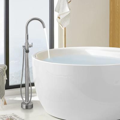 China OEM ODM duschkopf freestanding bathtub faucet stainless steel water tap shower filler mixer waterfall faucet set for sale
