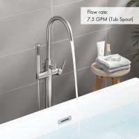 China OEM ODM duschkopf freestanding bathtub faucet stainless steel water tap shower filler mixer waterfall faucet set for sale