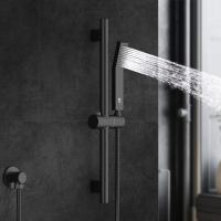 China OEM bathroom accessories waterfall black ceiling cabezal de ducha 3 way mounted rainfall shower head for sale