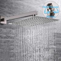 China cUPC Bathroom Shower Mixer Set Settings Stainless Steel Shower Mixer Black Rainfall Water Saving Shower Head for sale