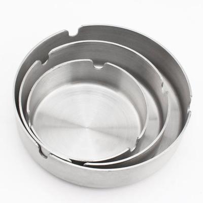 China Round/ Stainless Steel Ashtray Ashtrays for Outdoors and Home/Car Ash Tray for Home Office Decoration for sale