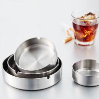 China Round/ Stainless Steel Ashtray Ashtrays for Outdoors and Home/Car Ash Tray for Home Office Decoration for sale