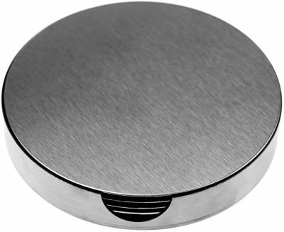China Modern Stainless Steel Round Coasters for for hot or cold drinks for sale