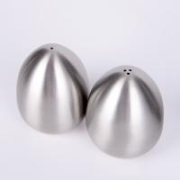 China Toothpick Holder Seasoning Pot Stainless steel two-piece set Egg shape for sale