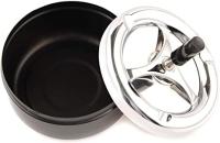 China Round Push Down Smokeless Cigarette Ashtray with Spinning Tray for sale