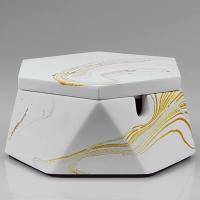 China Japanese Smokeless Cigarette Ashtray with Lid  Stainless Steel Ash Trays Covered Windproof for sale