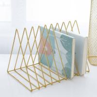 China Amazon Hot Sale Stainless Steel Triangle Book Shelf Document Holder for sale