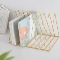 China Amazon Hot Sale Stainless Steel Triangle Book Shelf Document Holder for sale