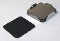China Kitchen Accessories sets Stainless Steel Coaster Pot Pad Anti-scalding Drinks Round Square Coffee Coaster for sale