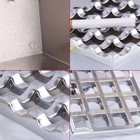 China Novelty 16 Grids Stainless Steel Square Cigarette Ashtray for sale