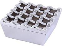 China Novelty 16 Grids Stainless Steel Square Cigarette Ashtray for sale