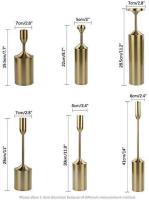 China Candlestick Holders for Pillar Candles Gold Metal Candle Holders Set for sale