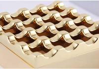China Small Unique Luxury 16 Grids Stainless Steel Square Cigarette Ashtray for sale