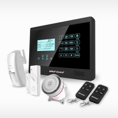 China Wireless Gsm Homesafe Security System Wifi Sim Card Burglar Security Alarm Kit for sale