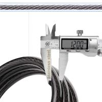 China Black Waterproof Homesafe Security System Steel Wire Cable Bike Lock Rope for sale