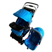 China Oxford Stainless Steel Custom Lightweight Baby Stroller 6 Wheels 0-36 Months for sale