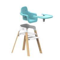 China Easy Moving Adjustable Plastic Foldable Baby High Chair For Feeding for sale