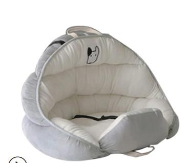 China Luxury Dog Bed Cushion Pp Cotton Filled Carrier Portable Dog Car Safety Seat Bed for sale