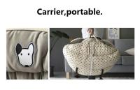 China Luxury Dog Bed Cushion Pp Cotton Filled Carrier Portable Dog Car Safety Seat Bed for sale